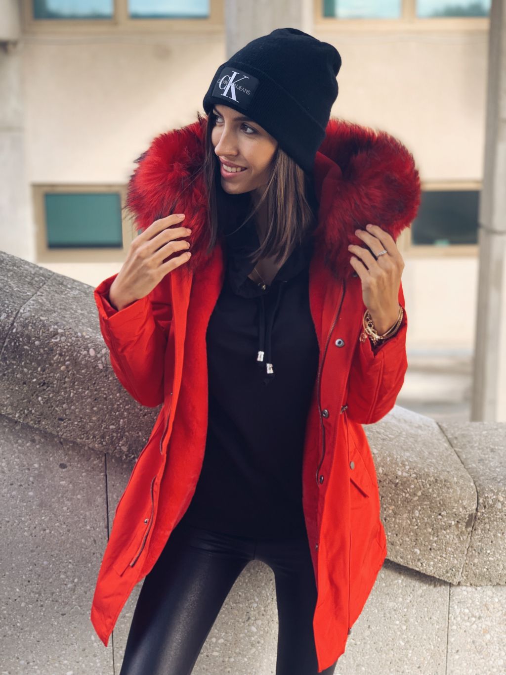 Parka Rachel/ red | Erika Fashion