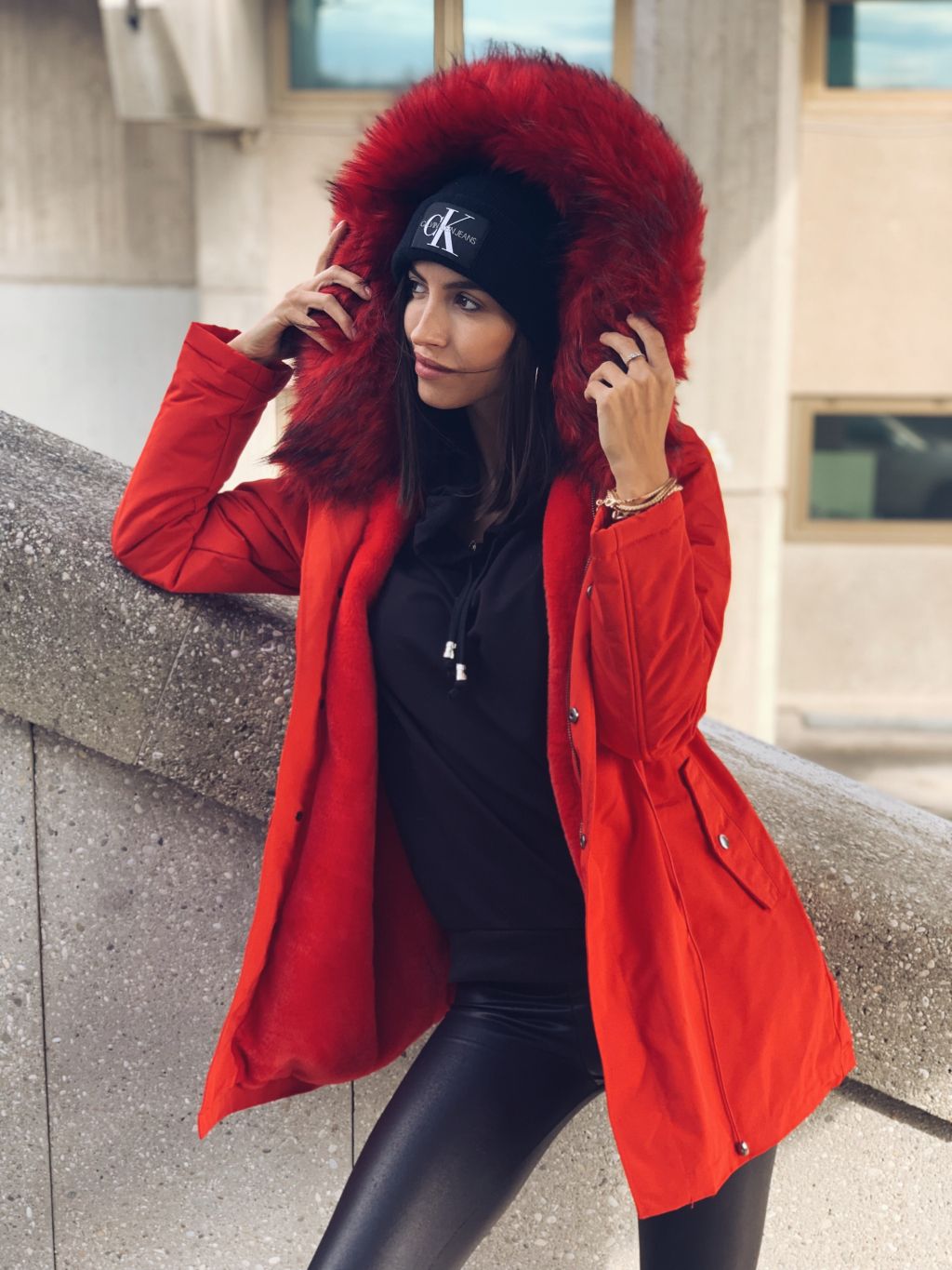 Parka Rachel/ red | Erika Fashion