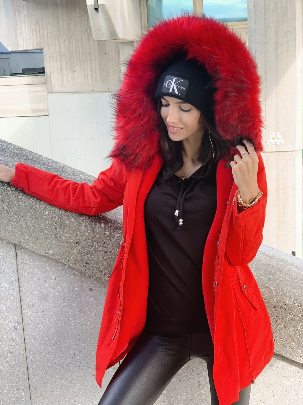 Parka Rachel/ red | Erika Fashion
