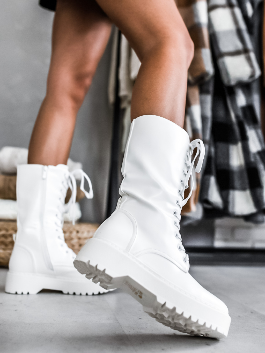 Boty Jace/white | Erika Fashion