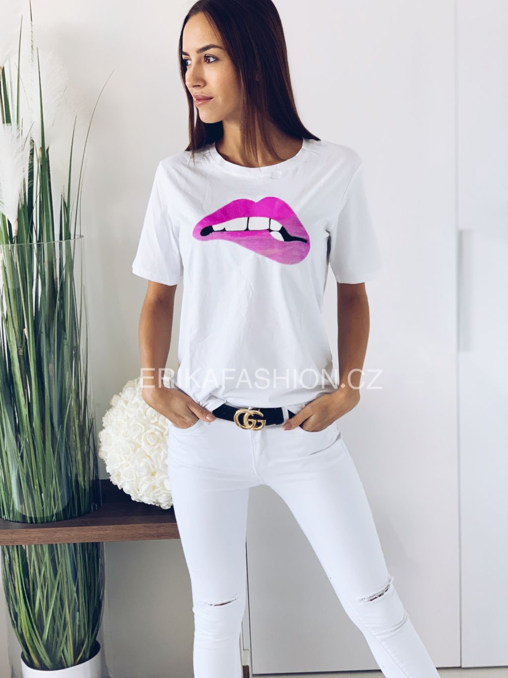Triko Kiss Neon/White | Erika Fashion