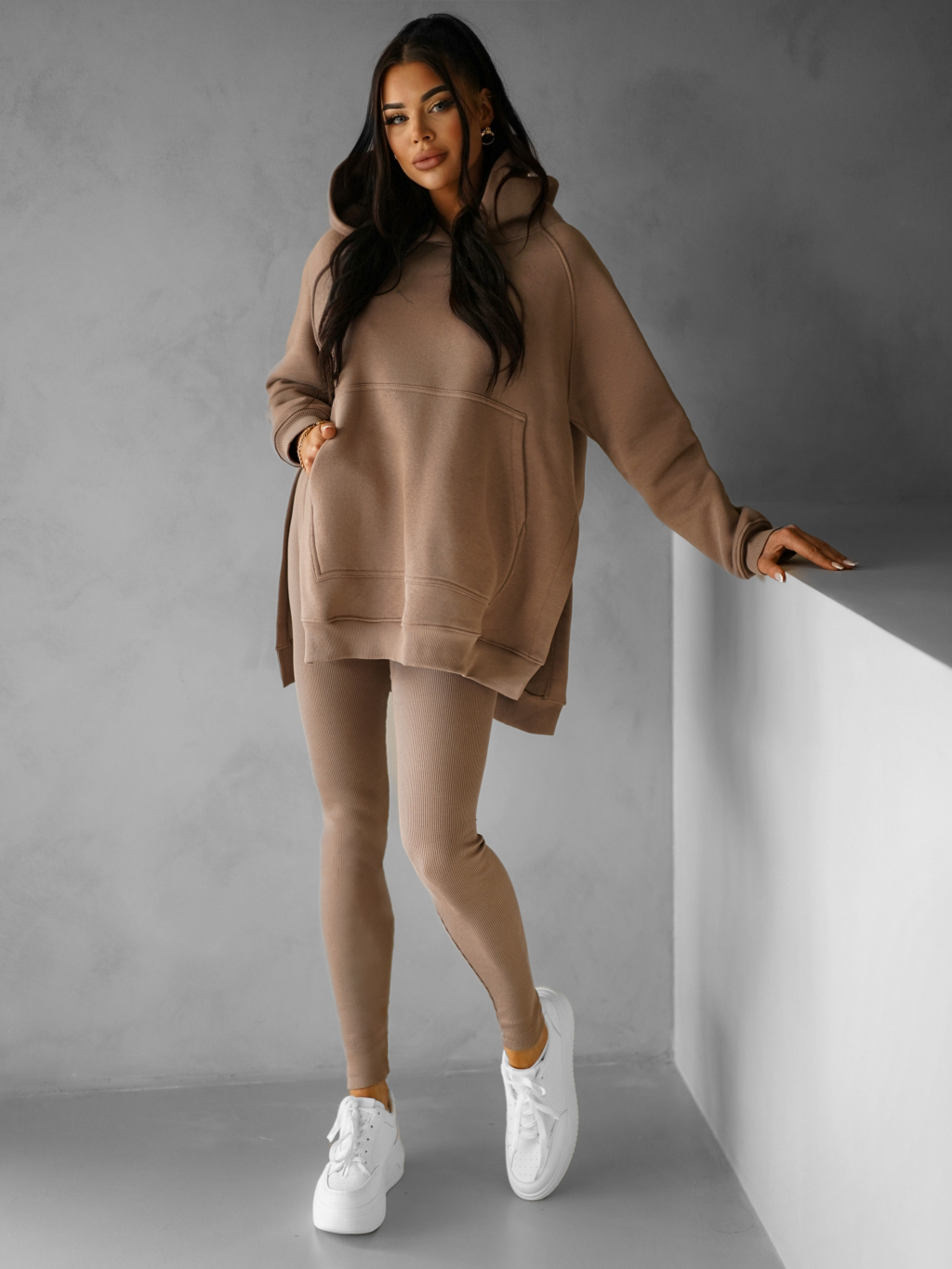 Hnědá teplákovka BELLOVA | Erika Fashion